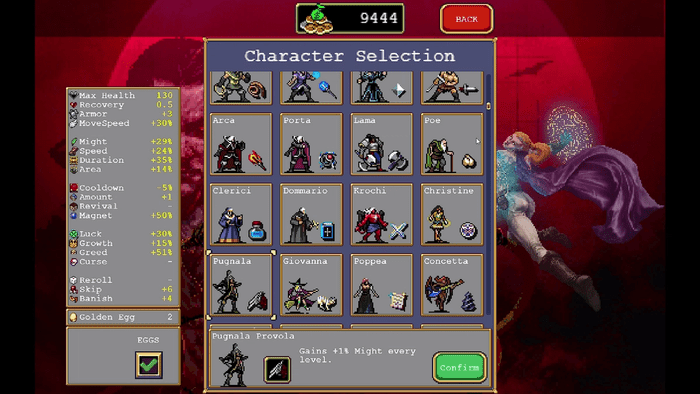 Guías Personajes secretos de Vampire Survivors – Lista completa y cómo desbloquear Missingno 07 ...