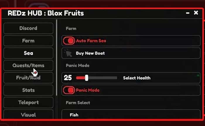 Guión de Redz Hub Blox Fruits (enero de 2024)